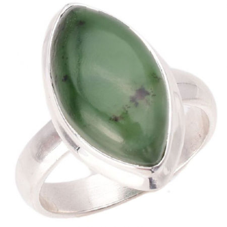 Cercei argint cu jad verde dreptunghiular Raze de Speranta