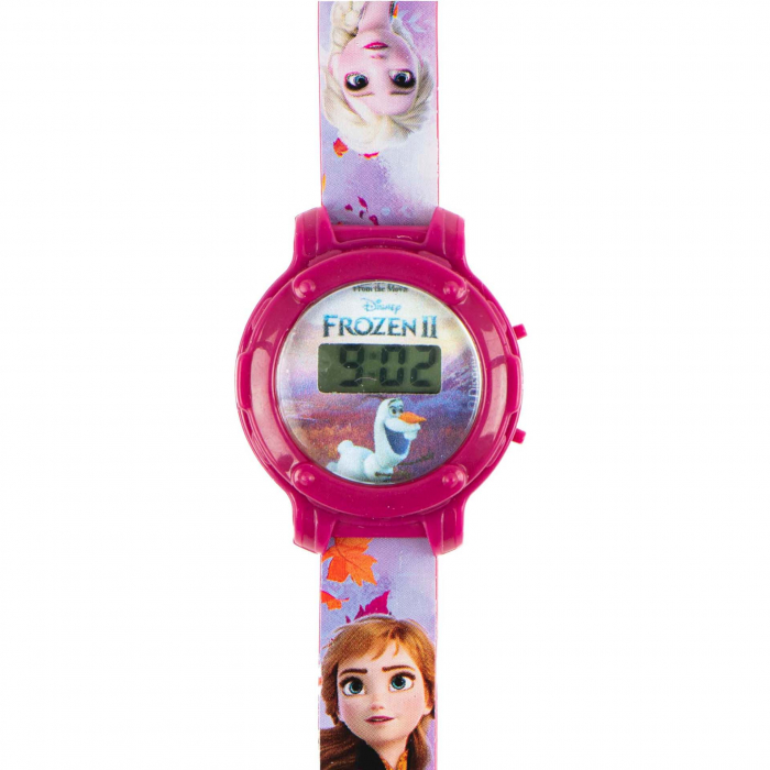 Ceas mana copii,digital Frozen II cu bratara colorata