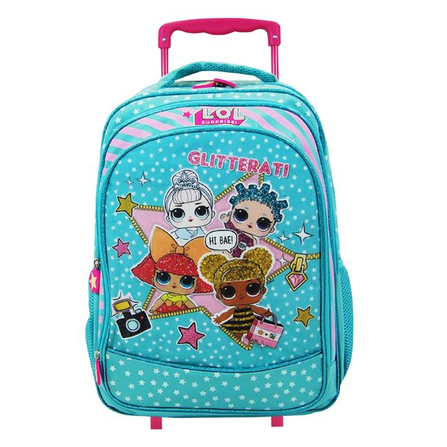 Ghiozdan troler 3 compartimente LOL Surprise 49x33x14 cm