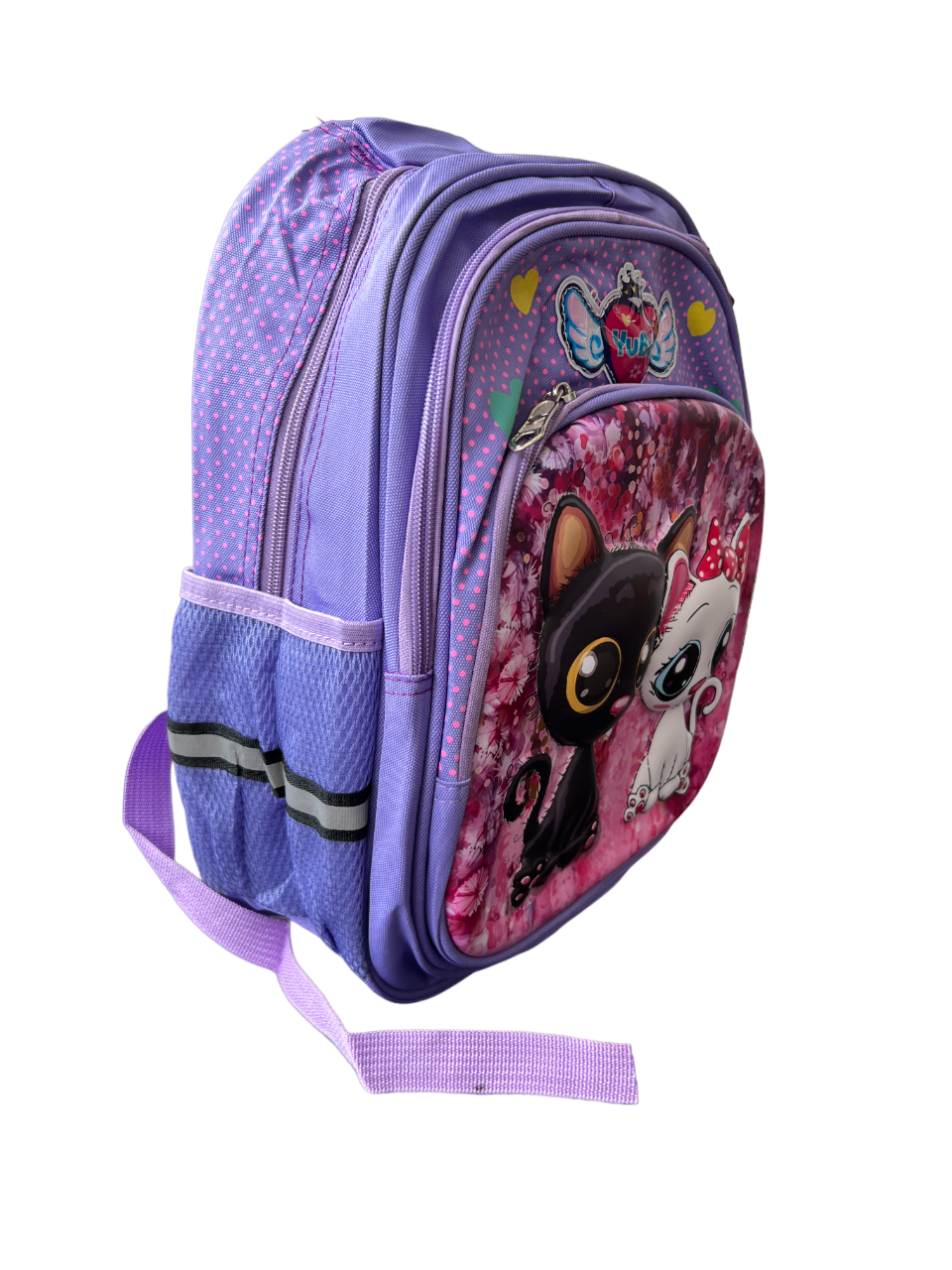 Ghiozdan 3 compartimente, 3D Little Cats, 38x30x15 cm