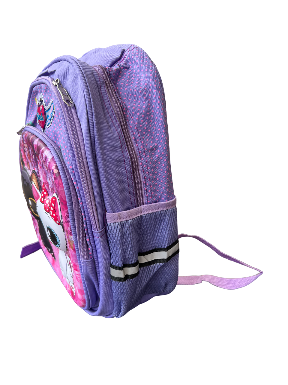 Ghiozdan 3 compartimente, 3D Little Cats, 38x30x15 cm