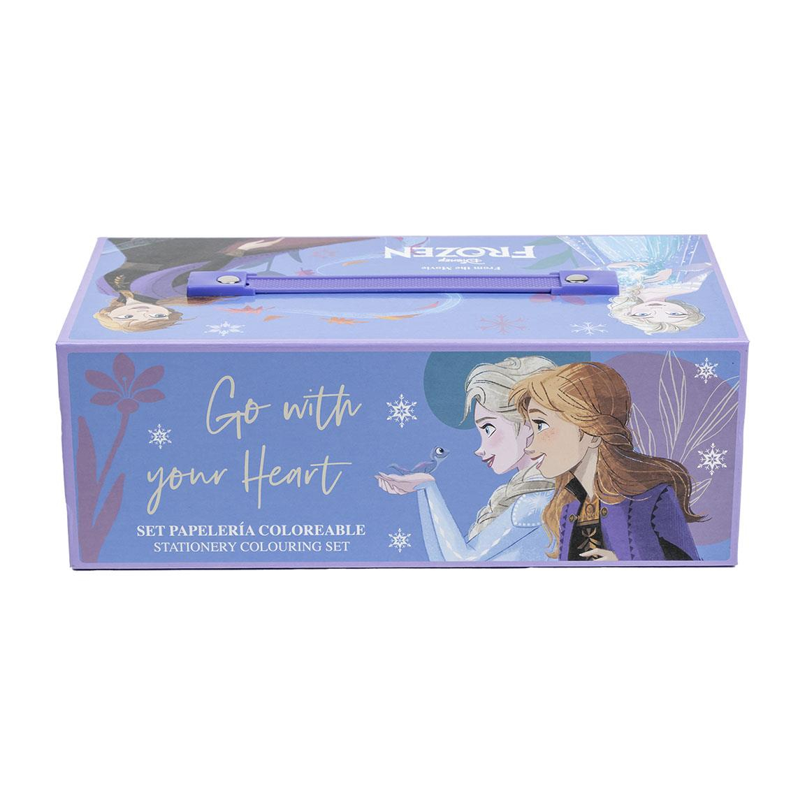 Trusa de colorat valiza Frozen, 42 piese