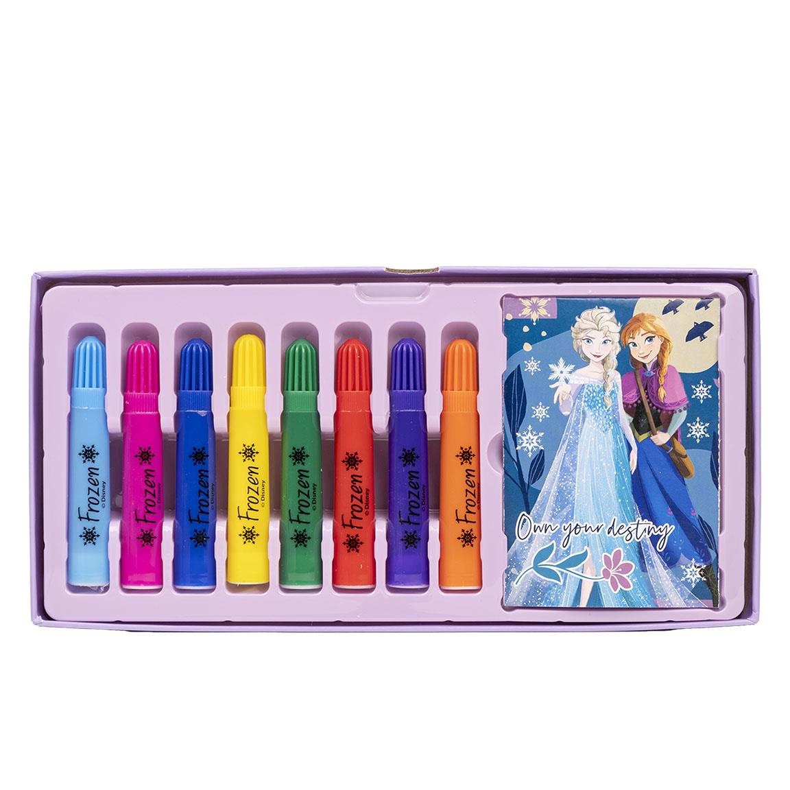 Trusa de colorat valiza Frozen, 42 piese