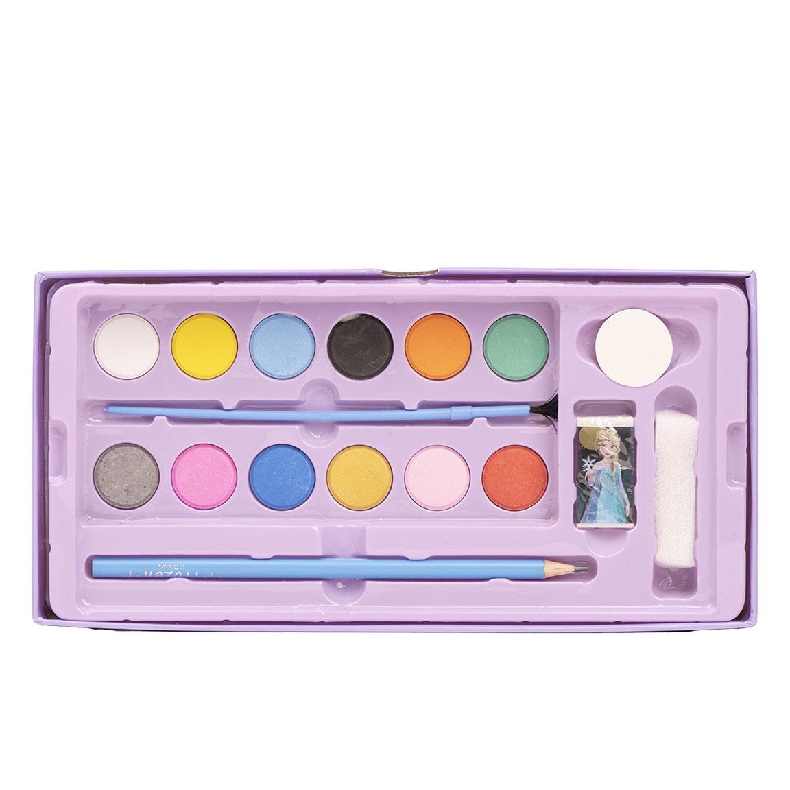 Trusa de colorat valiza Frozen, 42 piese