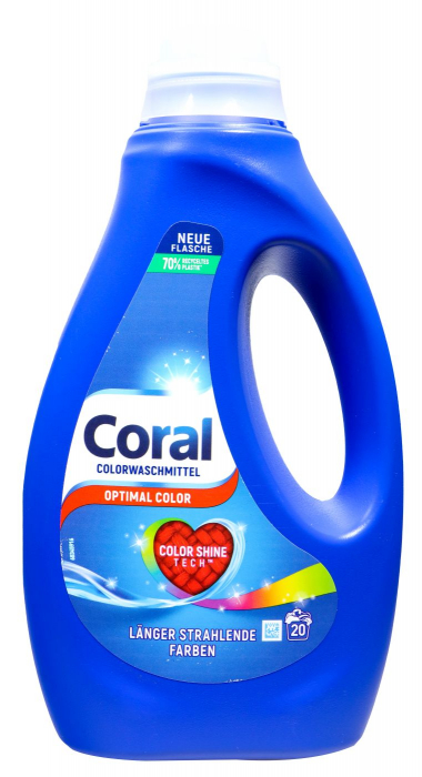 CORAL DETERGENT LICHID COLOR 20SP 1L