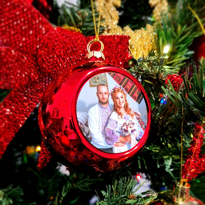 Glob Rosu Personalizat cu Poza