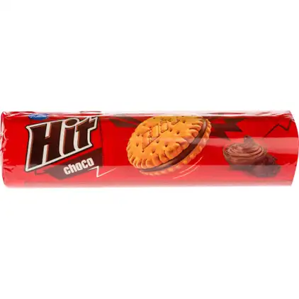 HIT BISCUITI CU CREMA DE CACAO, 220G