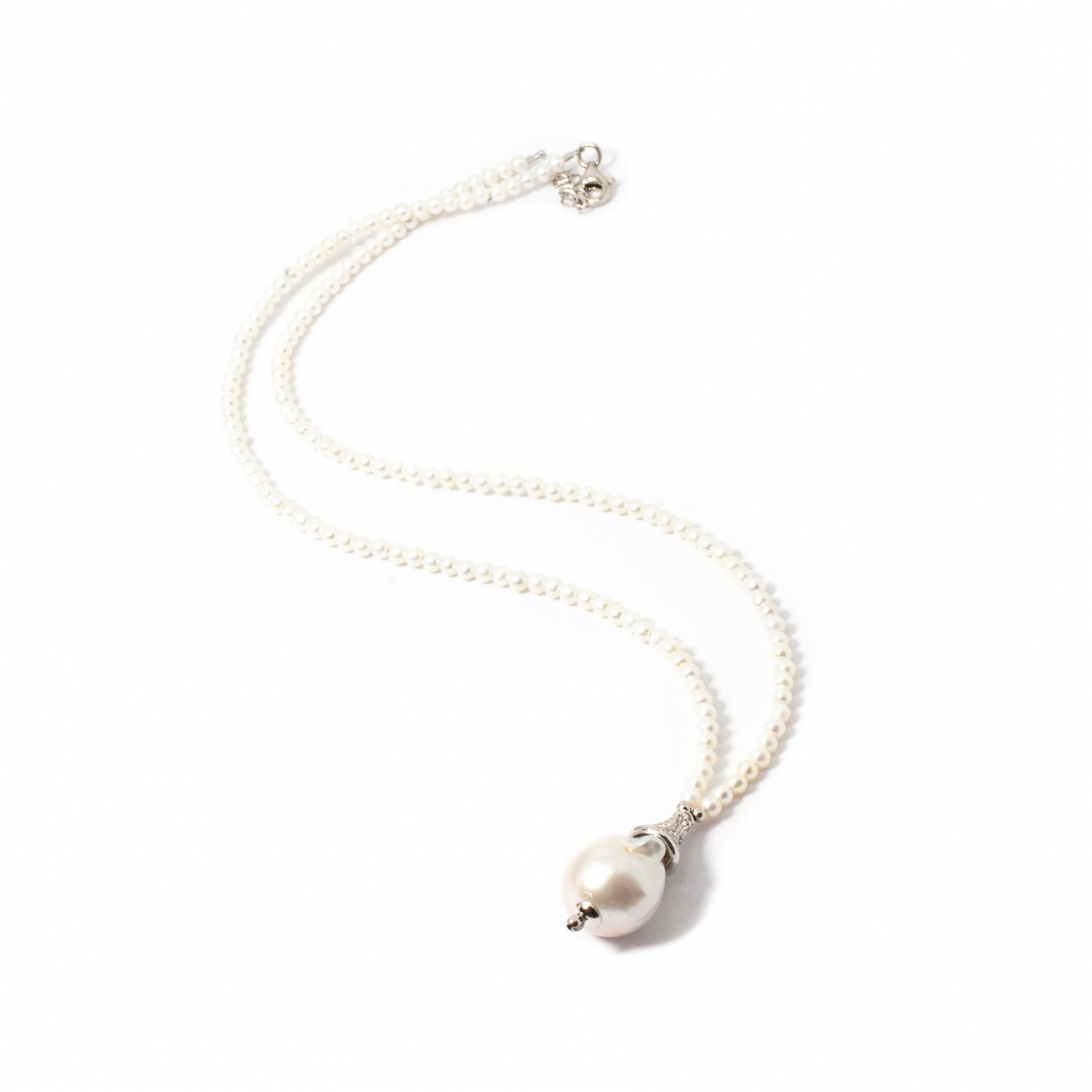 Colier din Perle de Cultura cu Argint