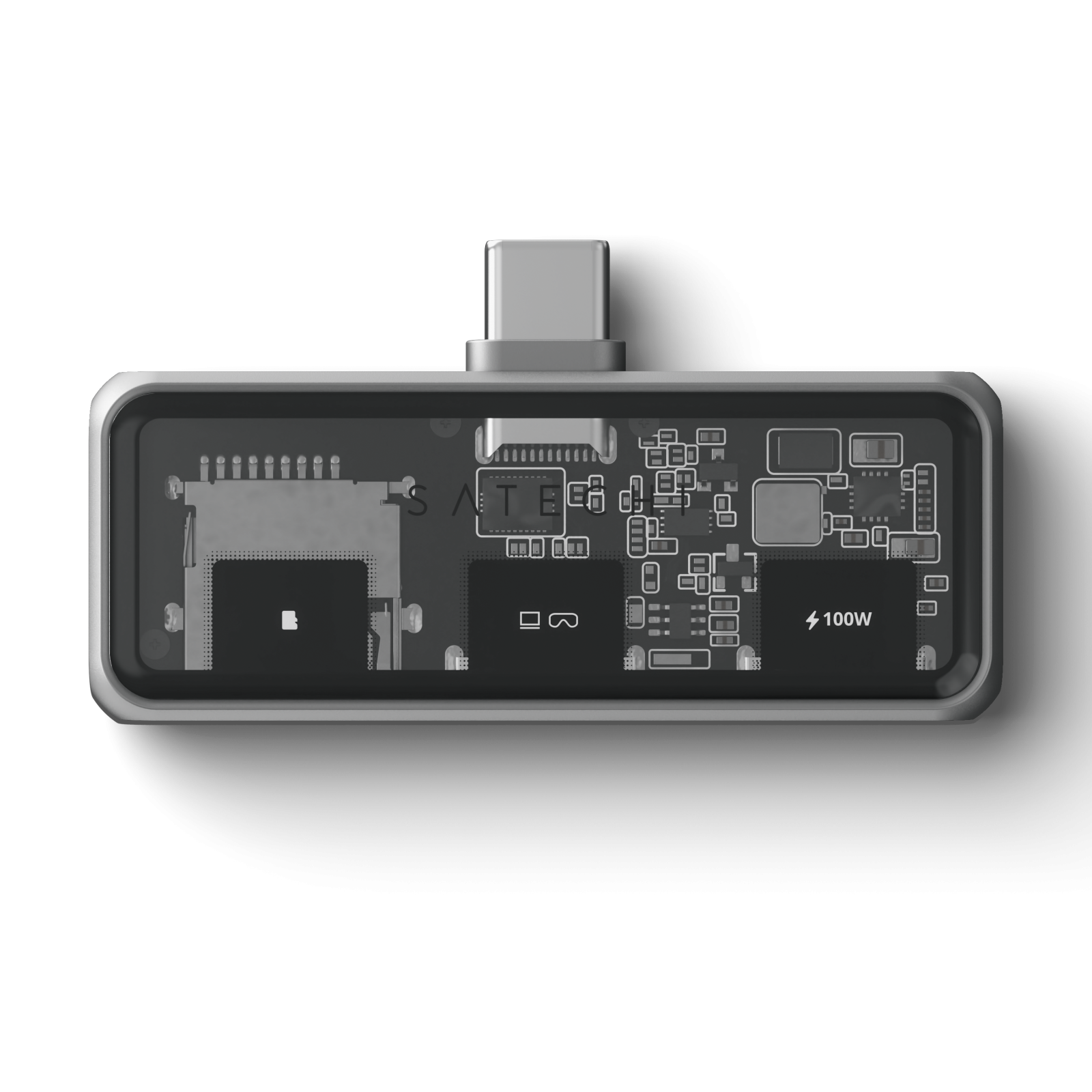 Satechi Mobile XR Hub with dual USB-C and microSD - Space Gray