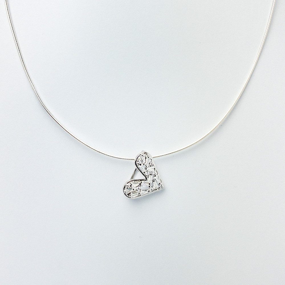 Cadou martisor | Brosa pandant inima miniaturala din argint 925 cu ...