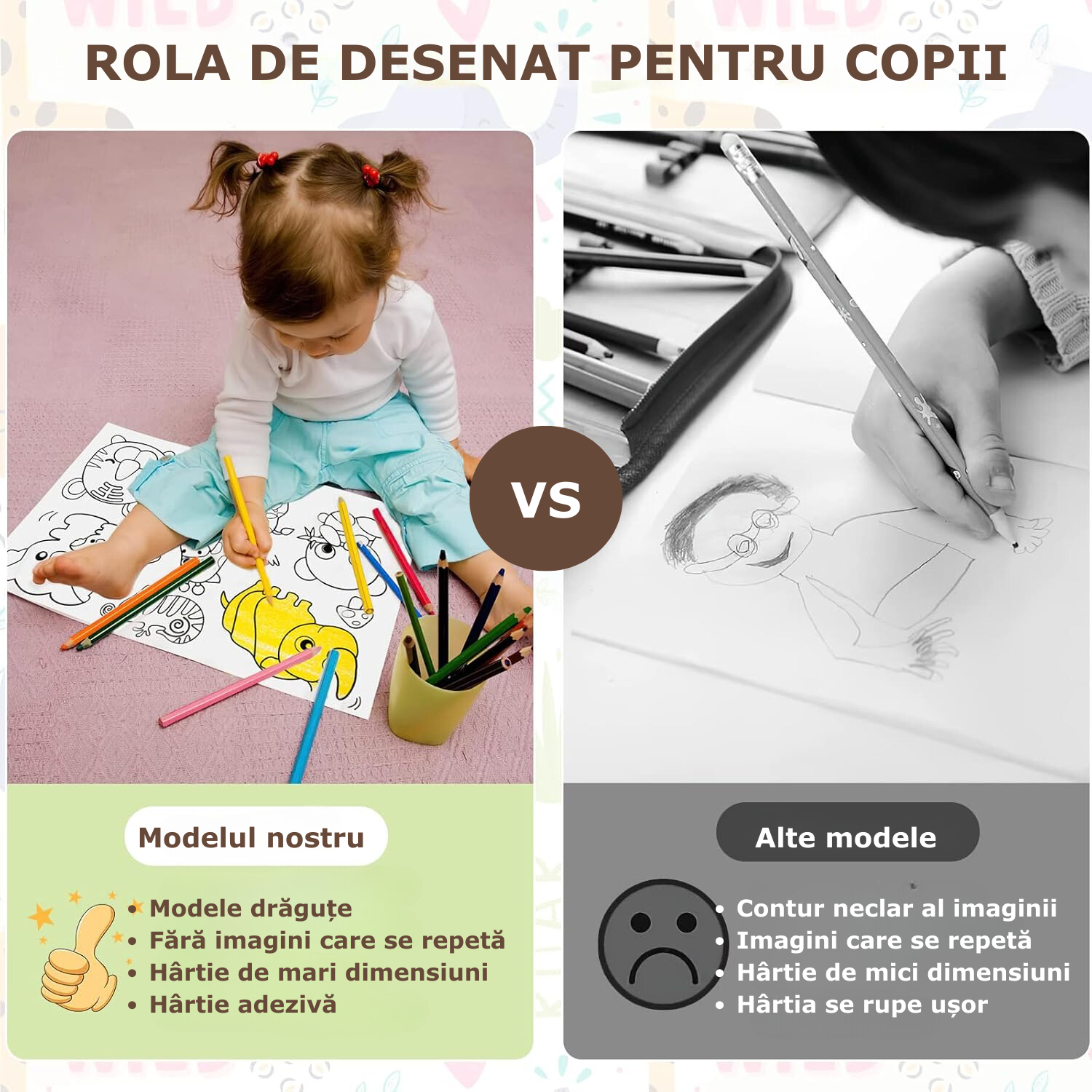 rola de hartie pentru desenat