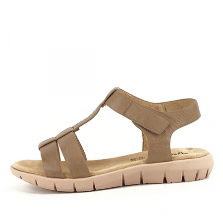 SANDALE KAKI DIN PIELE NATURALA ANETA