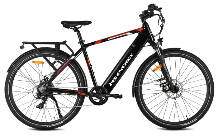 Bicicleta electrica 28"-trekking MS Energy eBike T10,negru/rosu