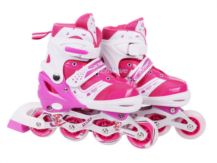 Role copii reglabile roz