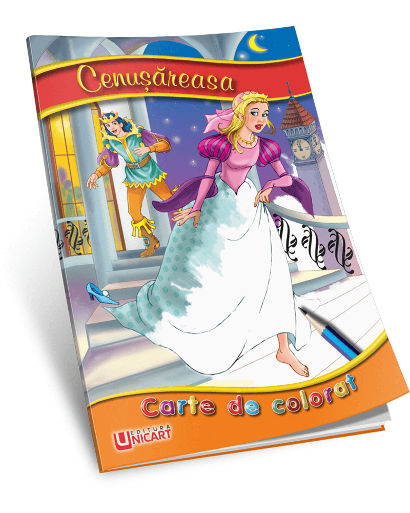 Puzzle+Carte de colorat Cenusareasa