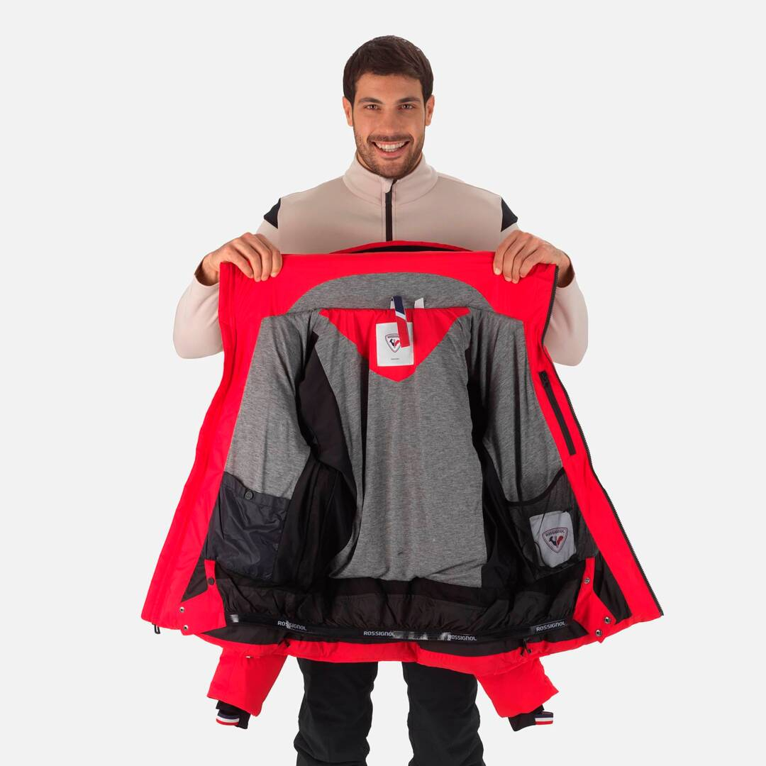 Geaca schi barbati Rossignol SIGNATURE Merino down - Sports red