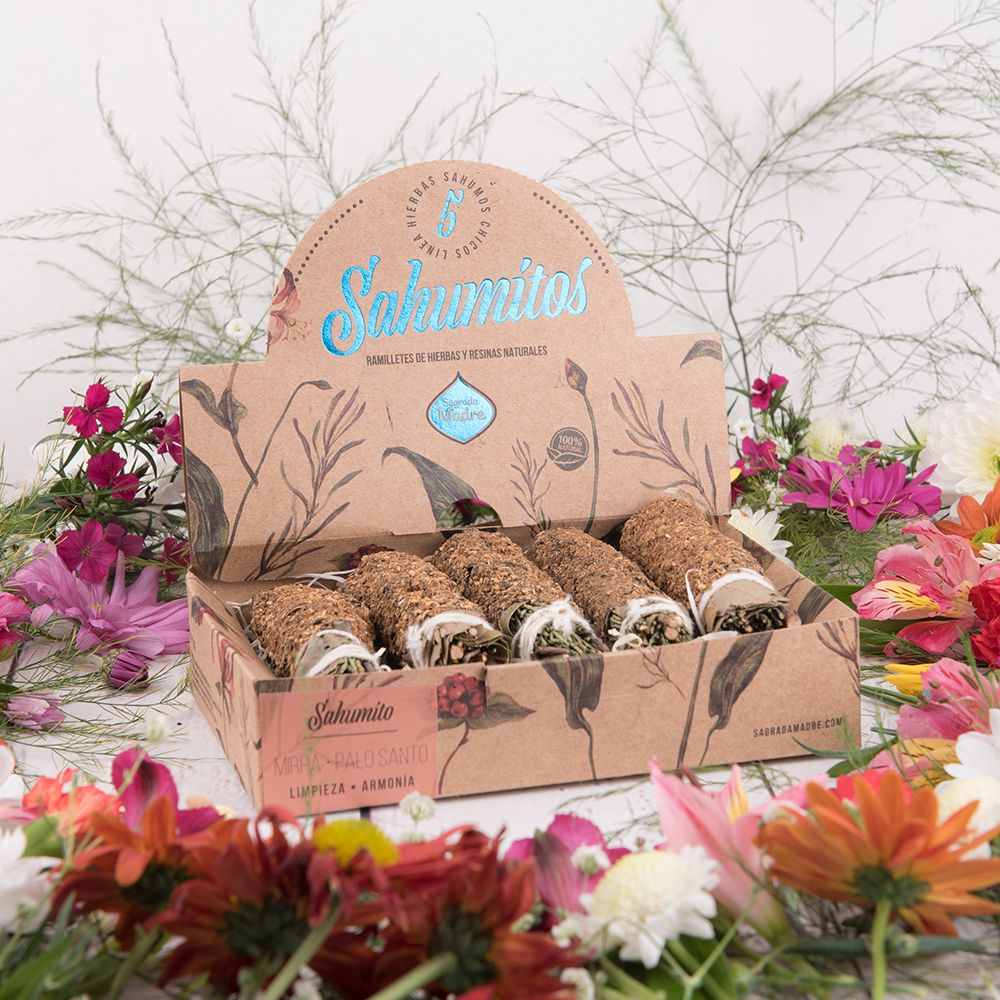 Manunchi Fumigatie Sahumitos Sagrada Madre - set 5 bucati - Myrrh ...