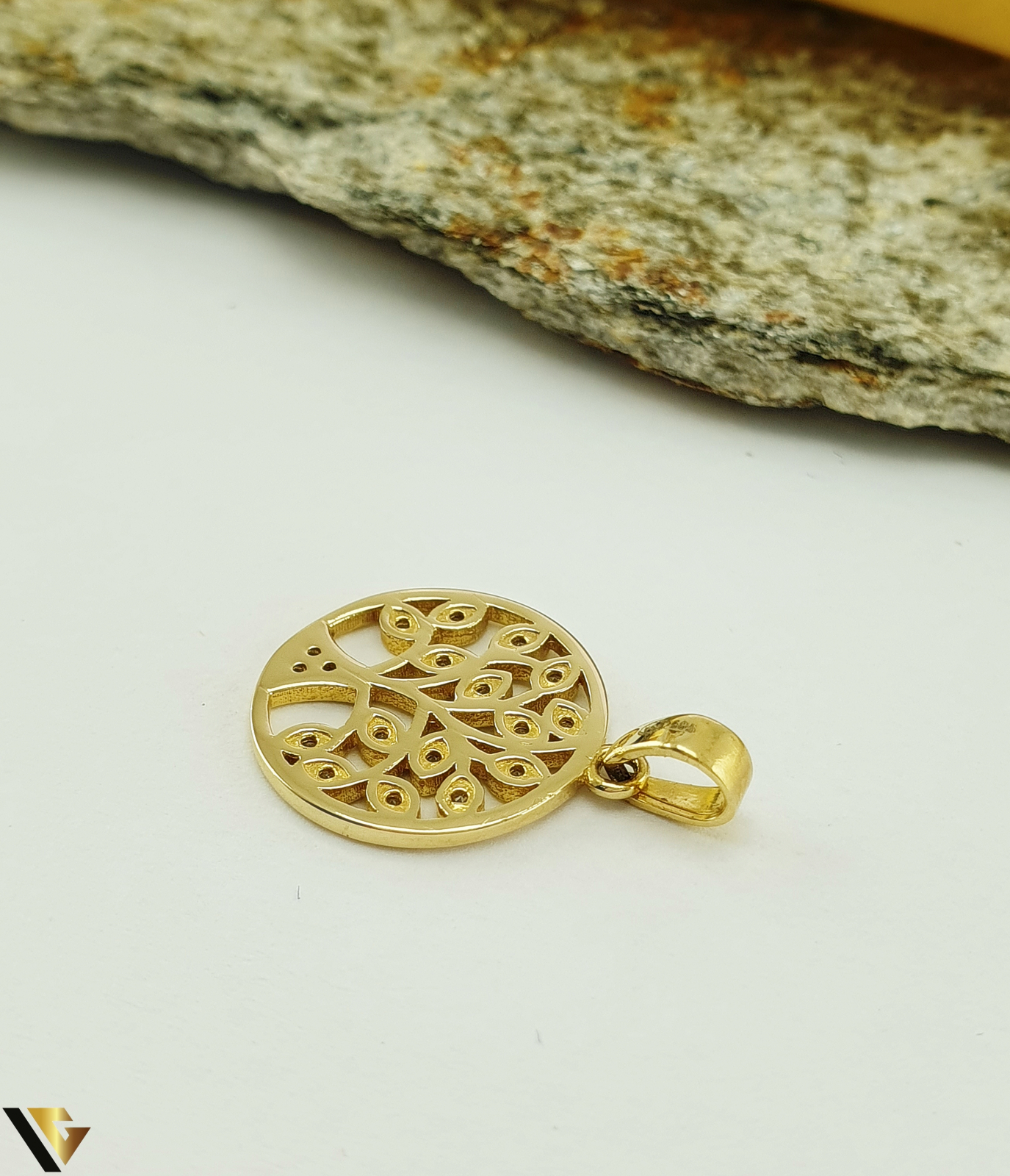 Pandantiv Aur 14k, Copacul Vietii arbore simbol geneza univers renastere