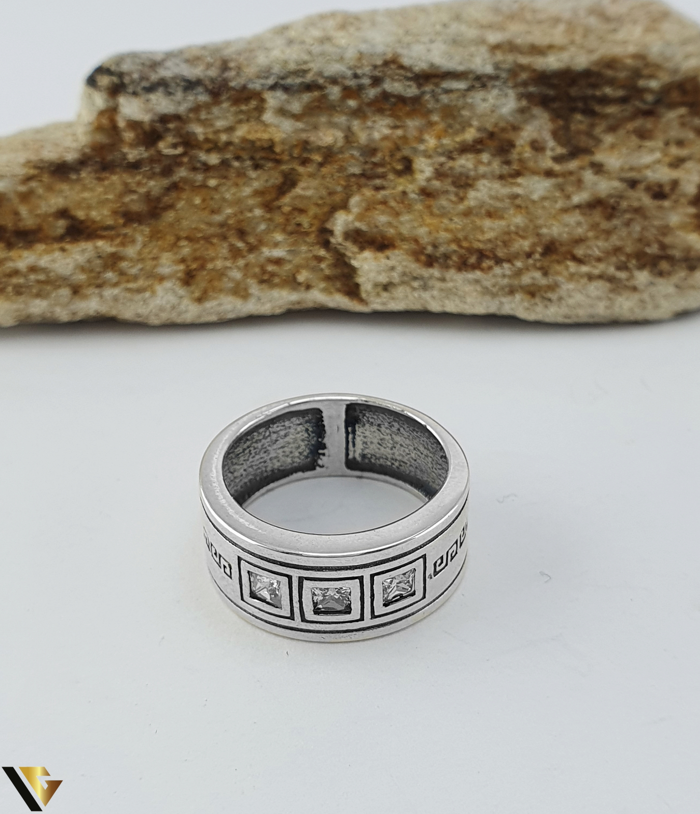 Inel Argint 925 grecesc grecia verigheta 3 lat sh vintage