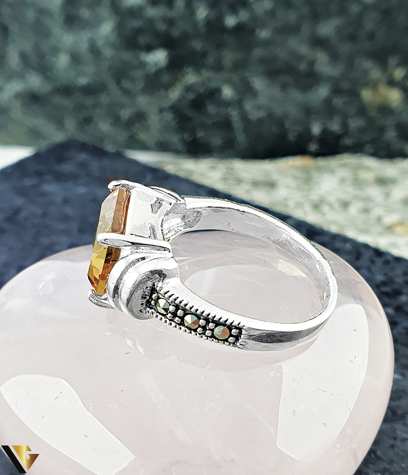 Inel Argint 925, Zultanit marcasite