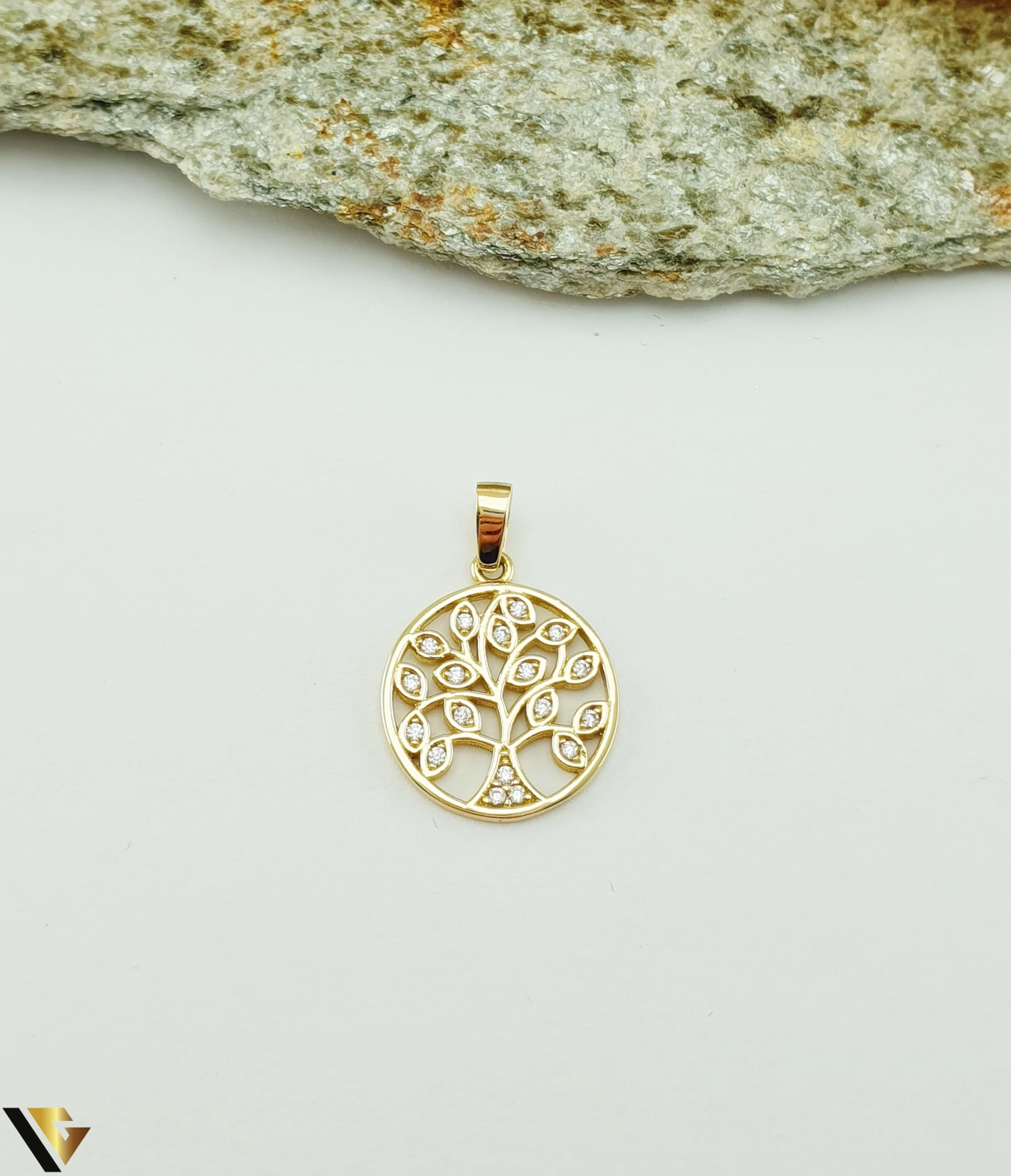 Pandantiv Aur 14k, Copacul Vietii arbore simbol geneza univers renastere