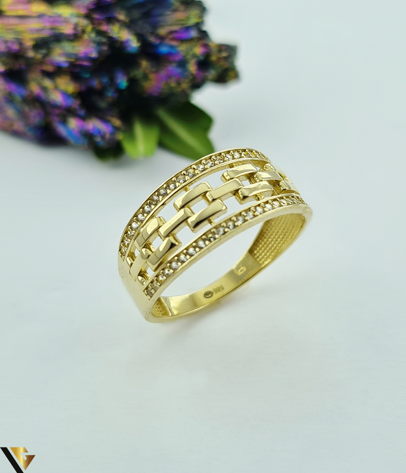 Inel Aur 14k, Zirconiu