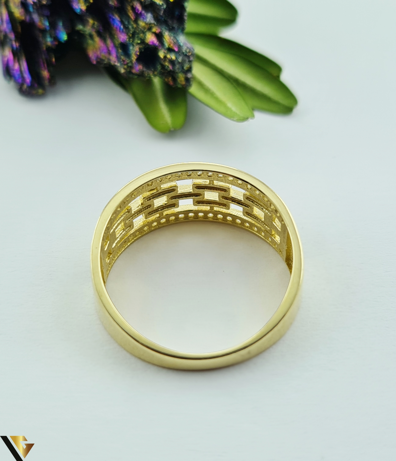 Inel Aur 14k, Zirconiu