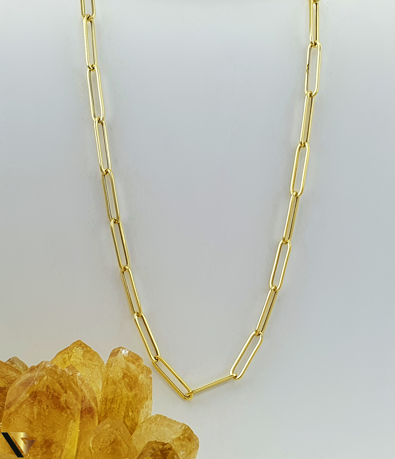 Lant aur 14k Greutate: 6.17 g Lungime: 5.5 cm Latime: 5 mm Marcaj ...