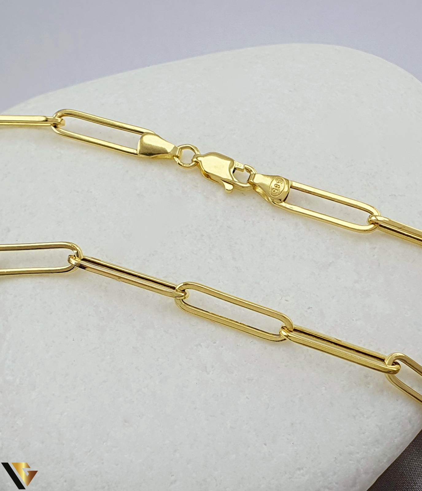 Lant aur 14k Greutate: 6.17 g Lungime: 5.5 cm Latime: 5 mm Marcaj ...