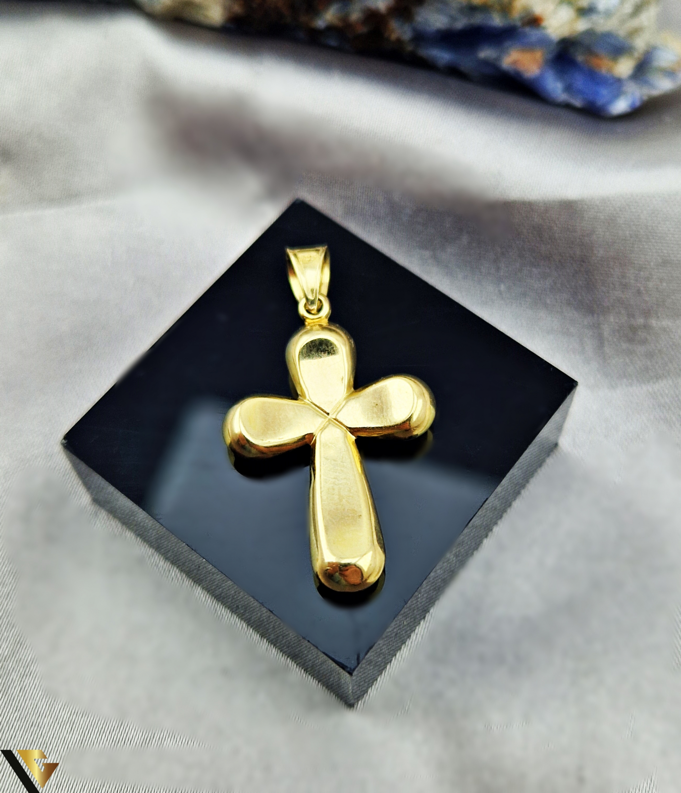 Pandantiv Aur 14k,Cruce Greutate: 1.21 grame Lungime: 32.00 mm (cu tot ...