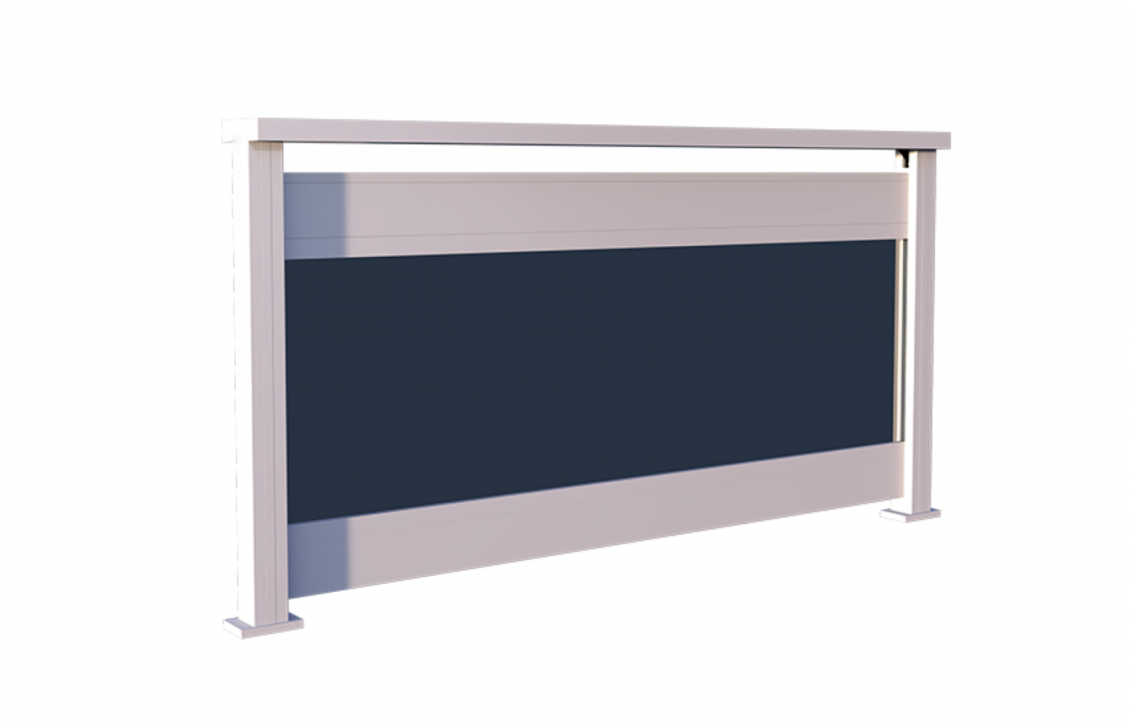 Balustrada Model Panorama Din Aluminiu Pentru Balcon Si Terasa 1000x2000 mm