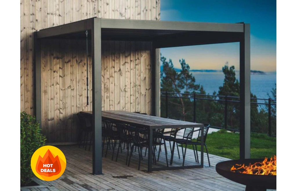 Pergola X Bioclimatica 3x4x2.5m , Premium, Aluminiu