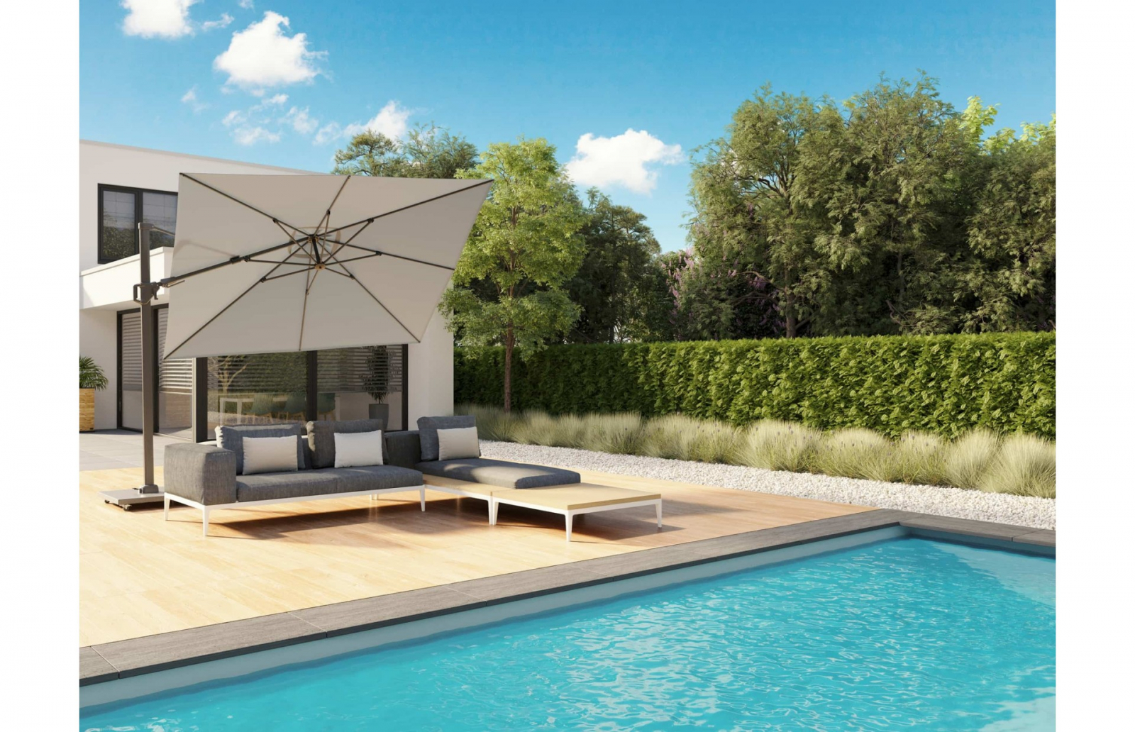 Umbrela de soare pentru terasa si gradina