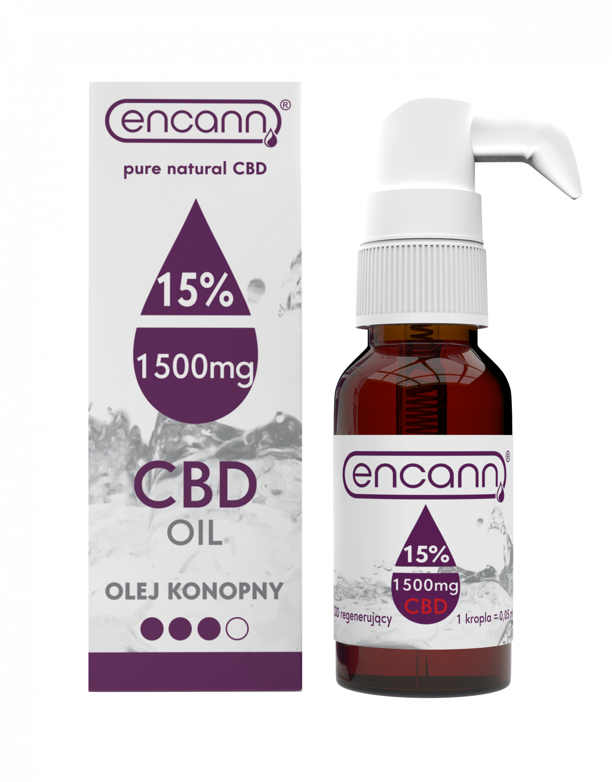 Ulei seminte Canepa cu CBD 25% / 15% - Encann