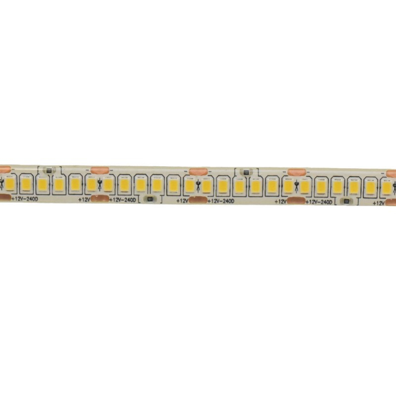 Banda LED 240LED / m • 12V • 13W • IP65 • 1250 lm /m Alb Neutru Exterior