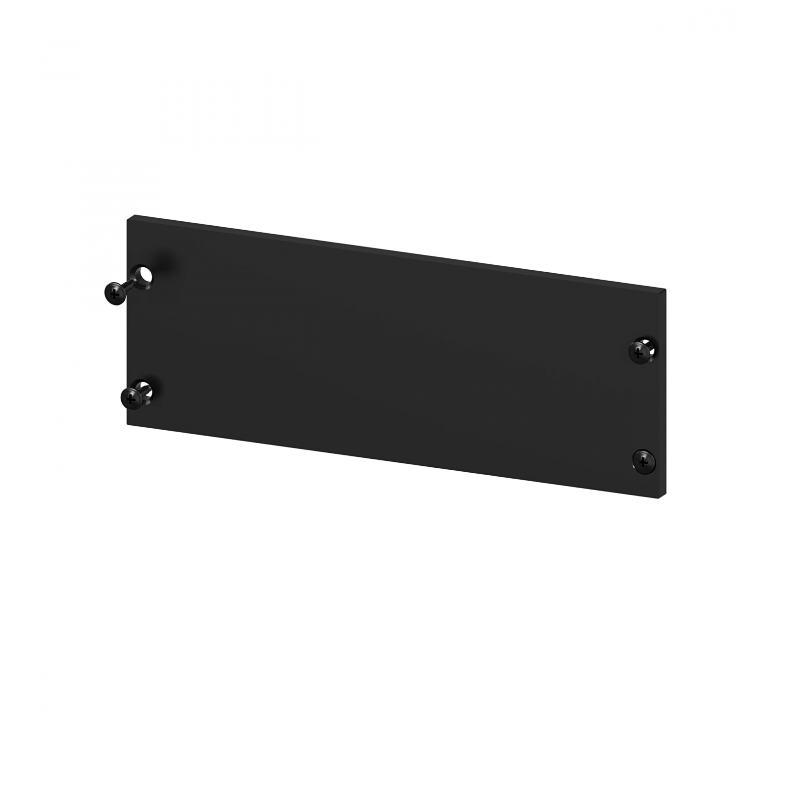 Capac din aluminiu negru (suruburi incluse) pentru profil 27-2