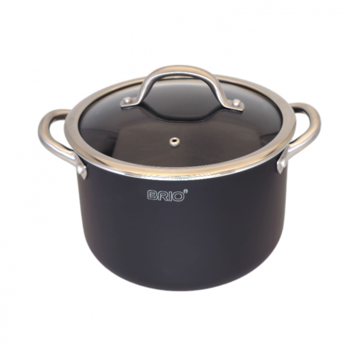 Oala cu capac, profesionala, 5.7 L, BRIO METALLICA