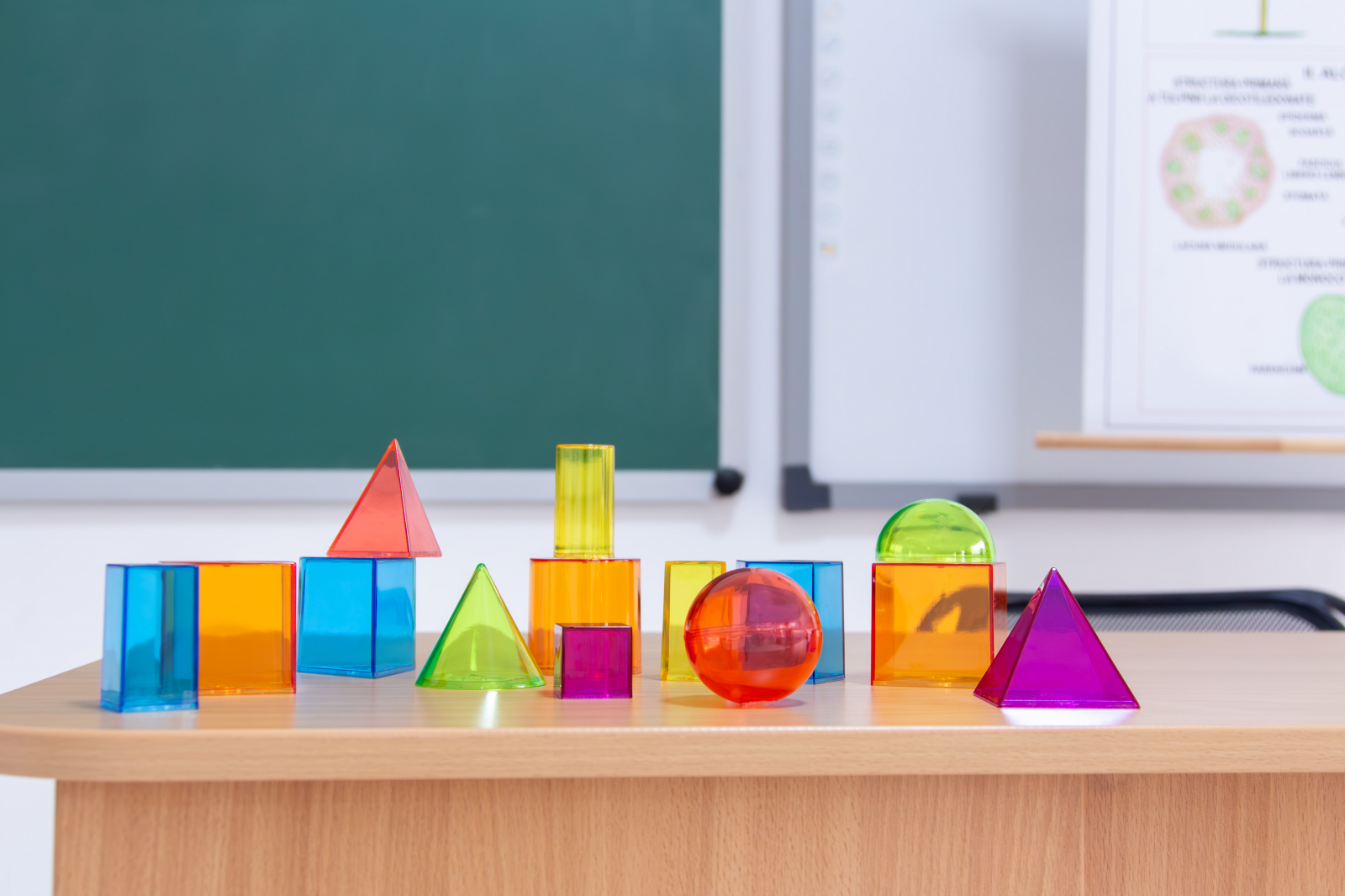 Forme geometrice colorate - 14 buc