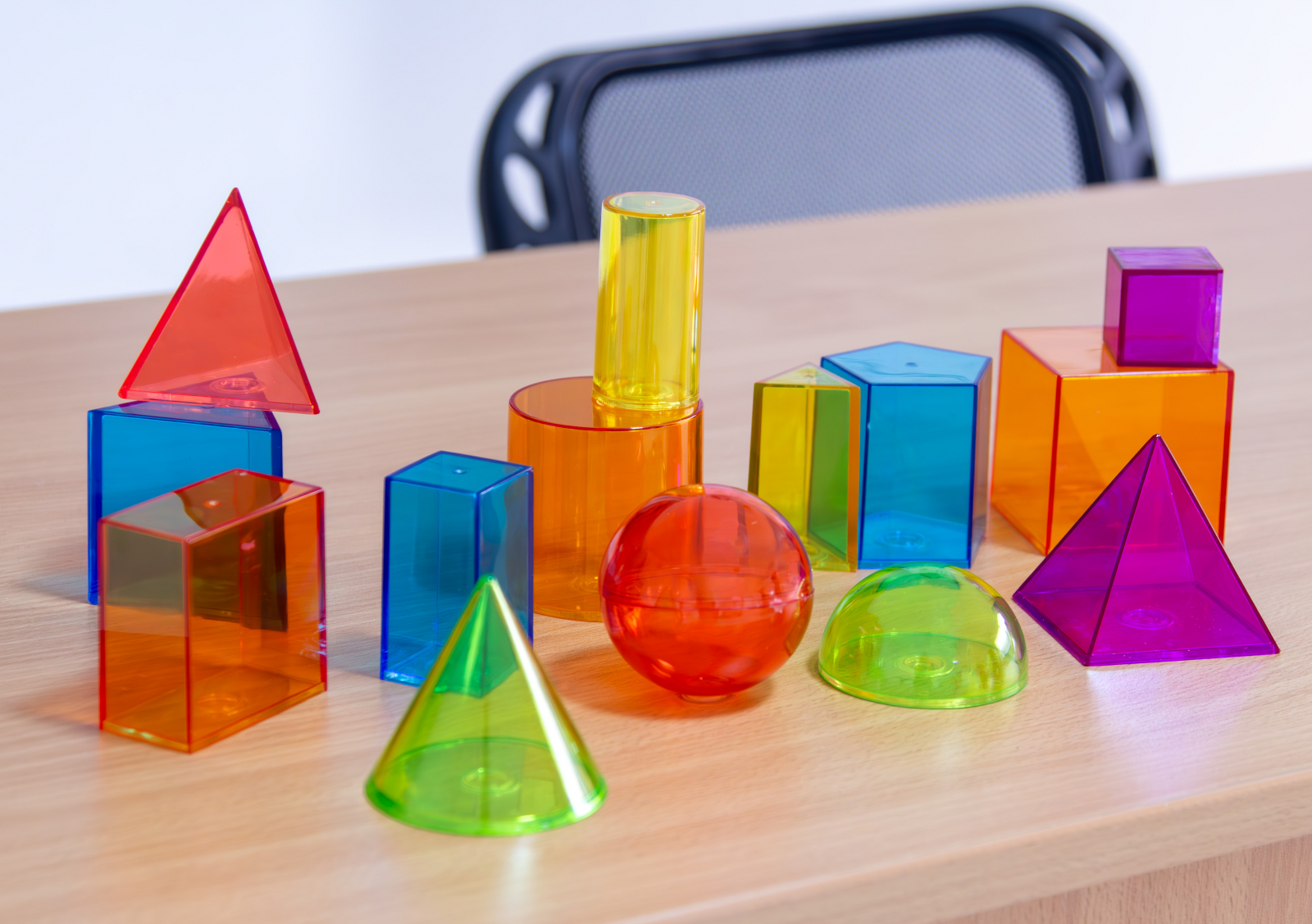 Forme geometrice colorate - 14 buc