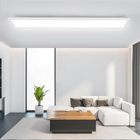 Plafoniera LED IEGLED 120x30cm, Panou LED cu control de la distanță ...