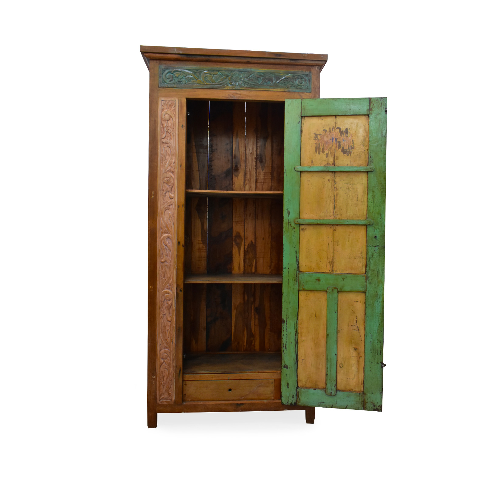 Dulap din lemn colorat