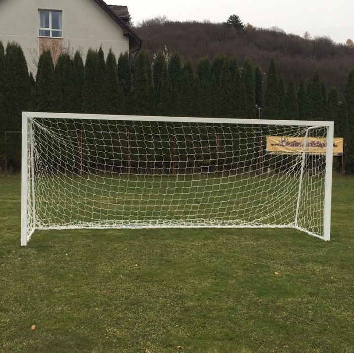 Poarta fotbal 5x2, din aluminiu, profil special 80x80 mm, mobila