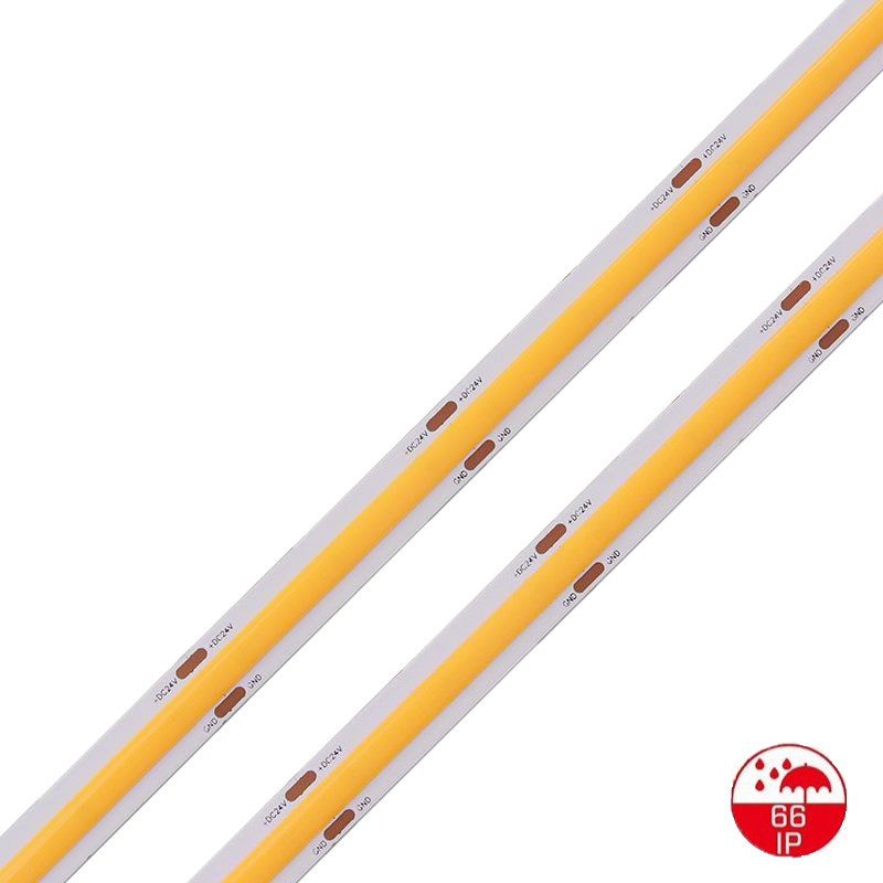 Banda Led Cob 480led M • 24v • 10w • 6000k • Ip66 • 1050lm • 8 3mm