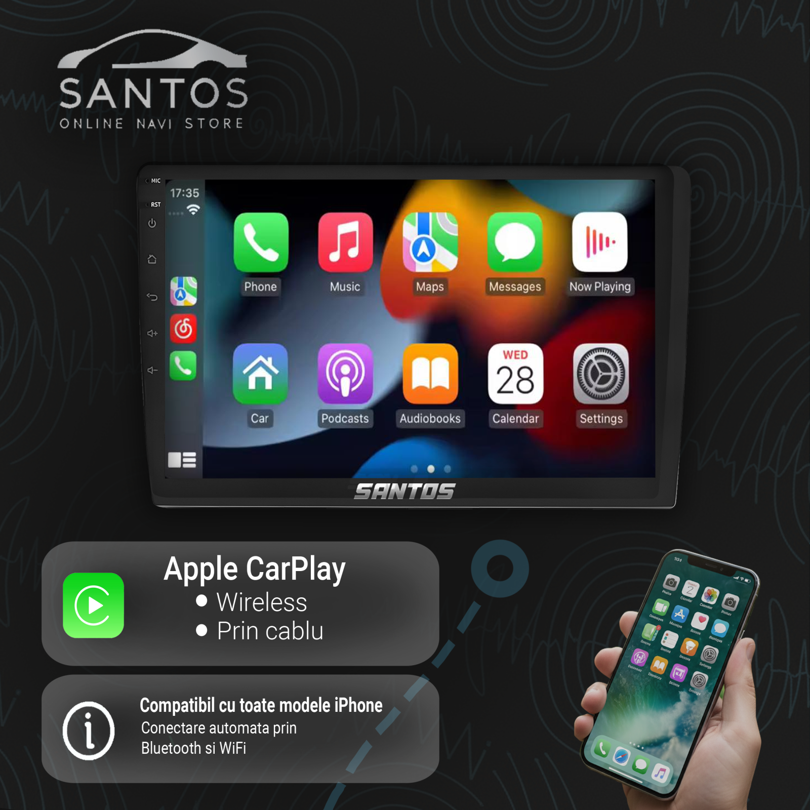 Navigatie VW Golf 7 2012-2020 Android 13, 10 inch QLED, Octa Core 6GB ...