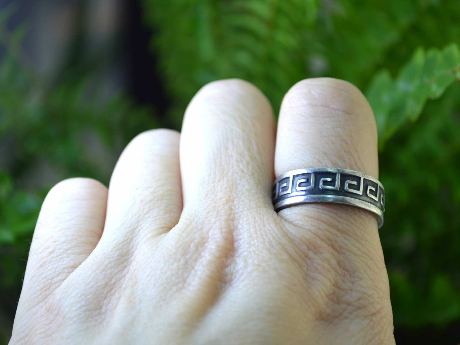 Inel argint vintage, simbolistica greceasca