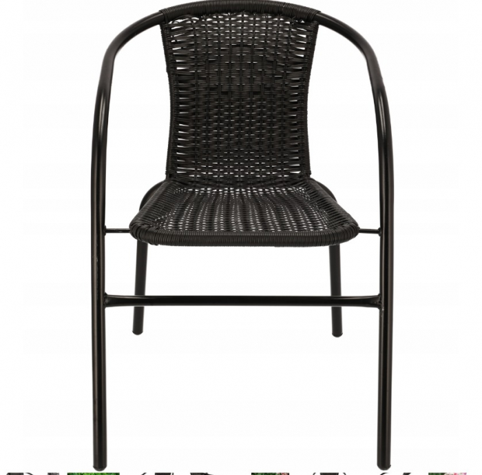 SCAUN PENTRU TERASA/BALCON, NEGRU