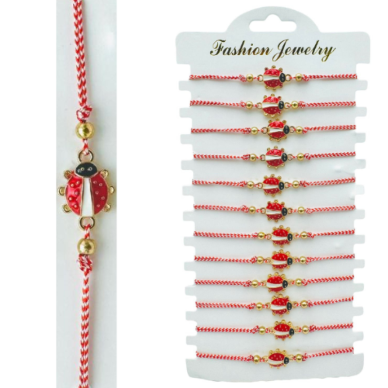 Set 12 Bratari reglabile Martisor, Gargarita Norocoasa, model 2025