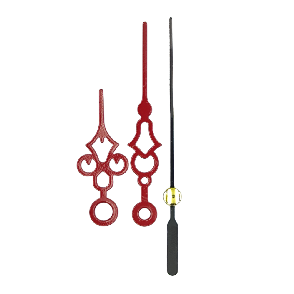 Set 10 ace indicatoare rosu inchis mecanism ceas perete | BazarConcept.ro
