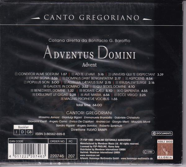 Cantori Gregoriani - Adventus Domini (Domeniche E Ultime Ferie Di ...