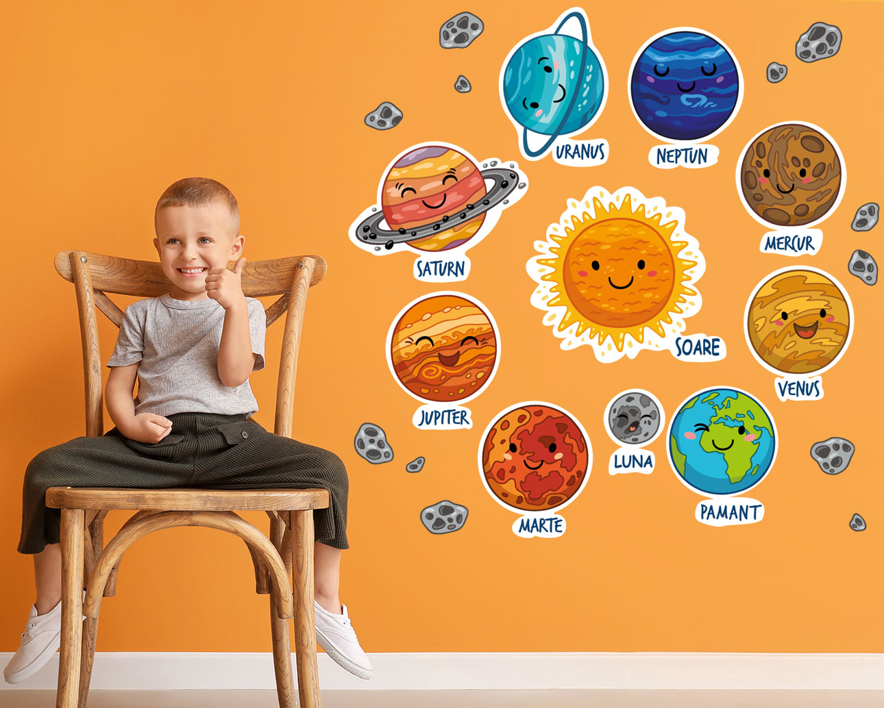 Sticker Planetele pentru copii